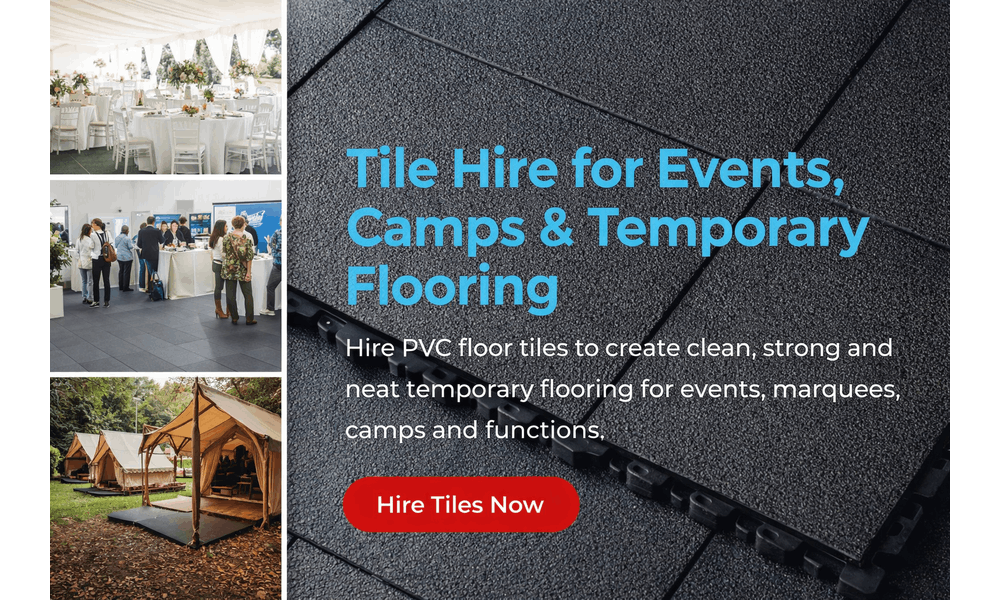 why hire our tiles for events & Camps | Temporal flooring